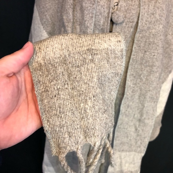 Sweaters | Long Gray Boho Vtg Button Front Open Side Poncho | Poshmark